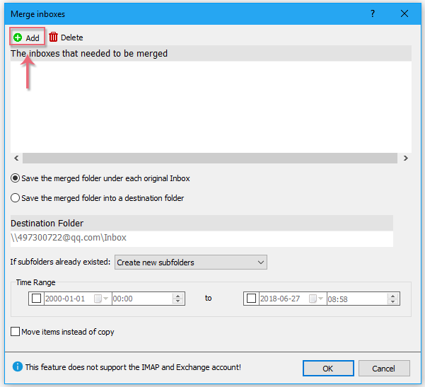 Quickly Merge Or Combine Inbox Folders Of Multiple Accounts In Outlook