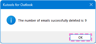Quickly delete or remove duplicate emails in Outlook