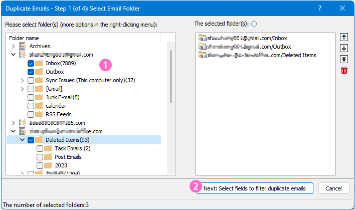 Quickly delete or remove duplicate emails in Outlook