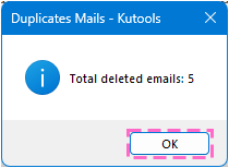 Quickly delete or remove duplicate emails in Outlook