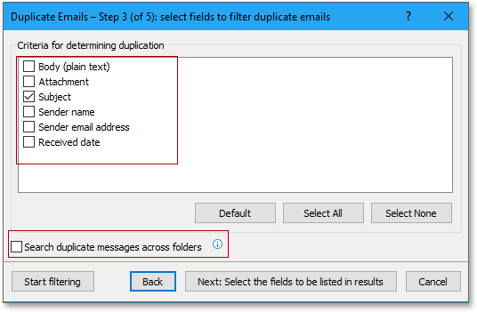 Quickly delete or remove duplicate emails in Outlook
