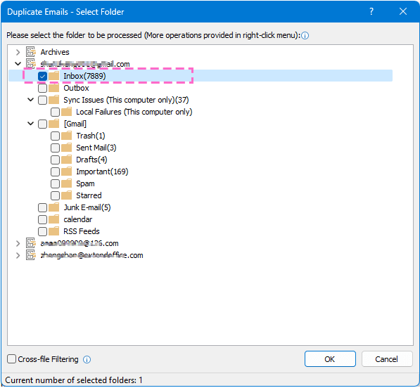 Quickly delete or remove duplicate emails in Outlook