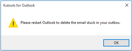 Quickly remove emails stuck in Outlook’s Outbox