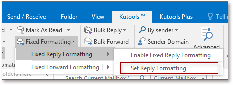 Always reply messages in a fixed format automatically in Outlook