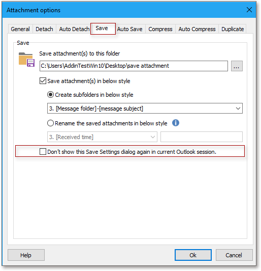 Quickly save all attachments from multiple or all emails in Outlook