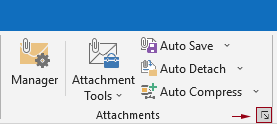 Quickly save all attachments from multiple or all emails in Outlook