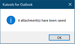 Quickly save all attachments from multiple or all emails in Outlook