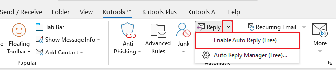 Quickly create auto reply without exchange server when out of office in ...