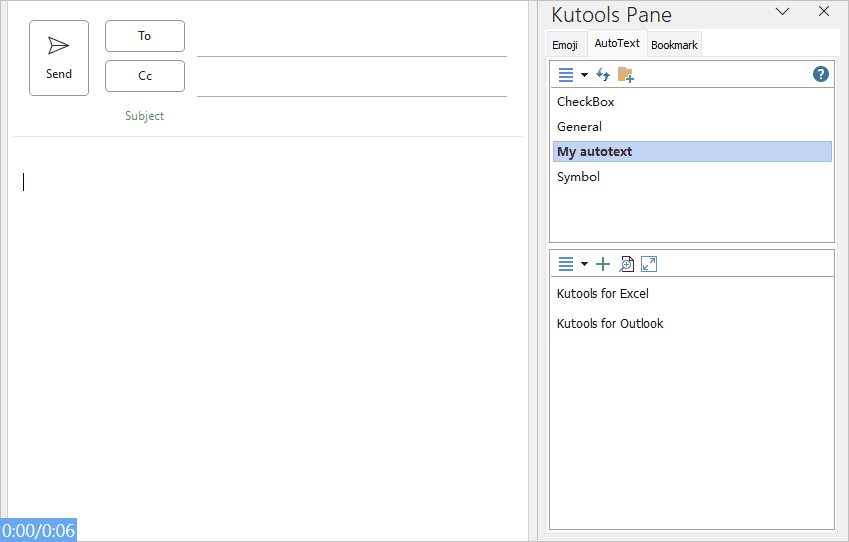 Quickly create, edit, delete, and reuse quick parts (autotext) in Outlook