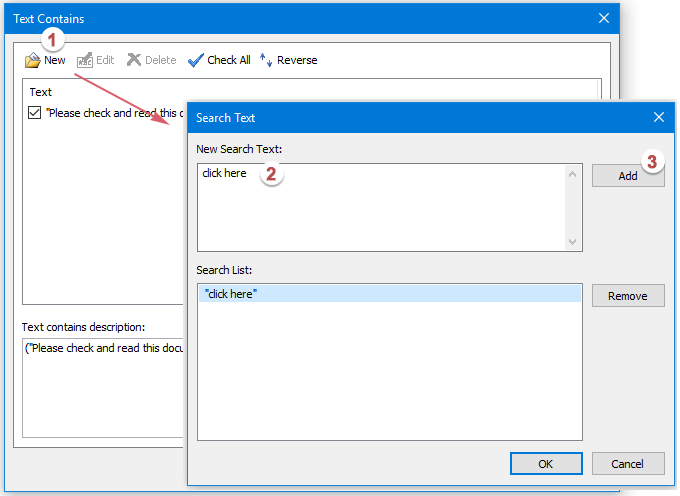 Easily block email by content of message in Outlook