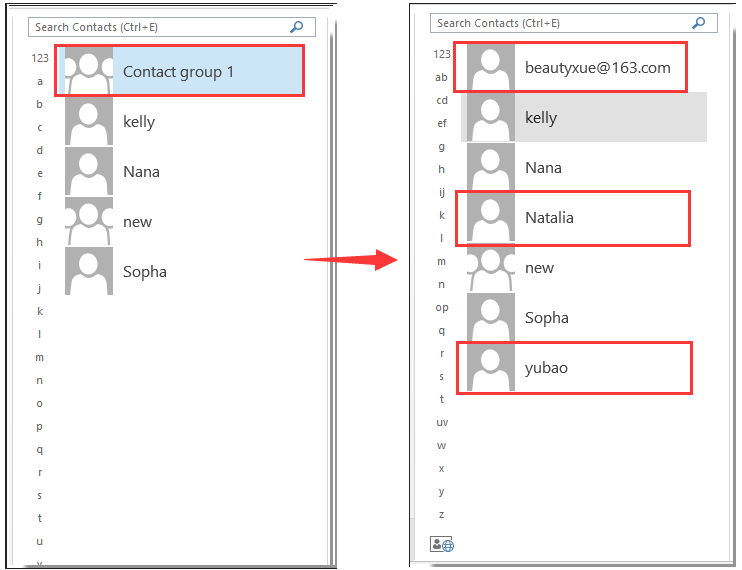 Quickly add or convert distribution list members to individual contacts ...