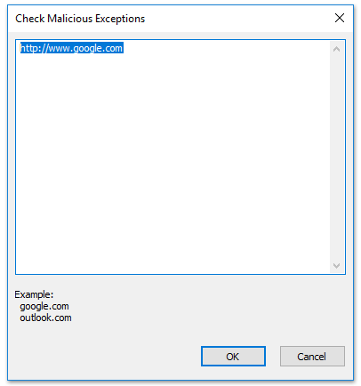 Phishing warning when receiving emails in Outlook