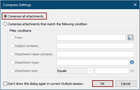 Quickly compress / uncompress all pictures and attachments of emails in ...