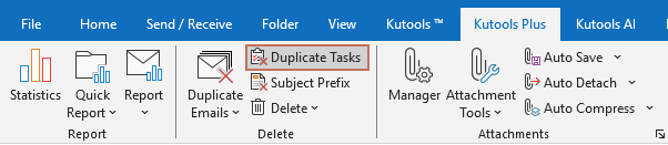 Quickly remove or delete duplicate tasks in Outlook