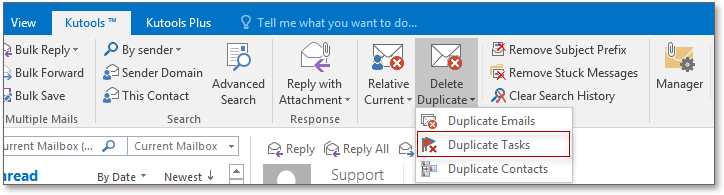 Quickly remove or delete duplicate tasks in Outlook