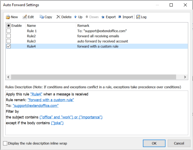 Automatically forward all or certain emails when receiving in Outlook