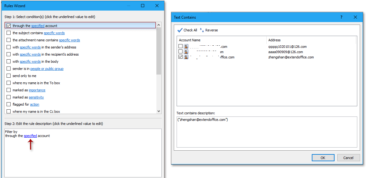 Automatically forward all or certain emails when receiving in Outlook