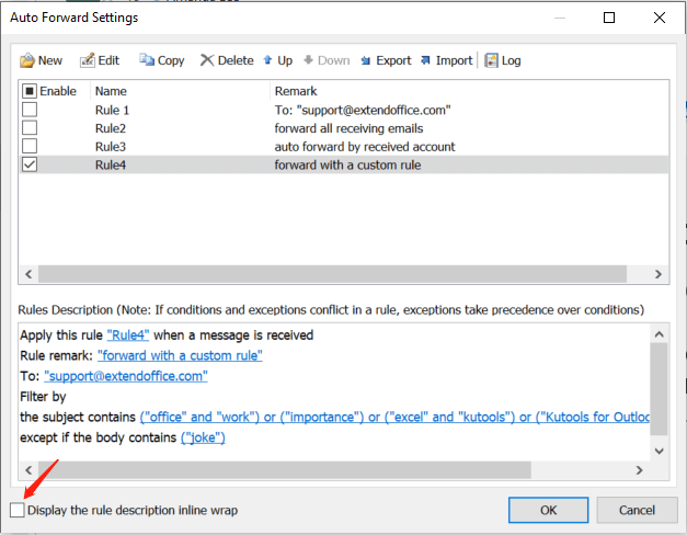 Automatically forward all or certain emails when receiving in Outlook