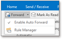 Automatically forward all or certain emails when receiving in Outlook