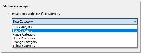 Quickly statistic and count emails/items in Outlook