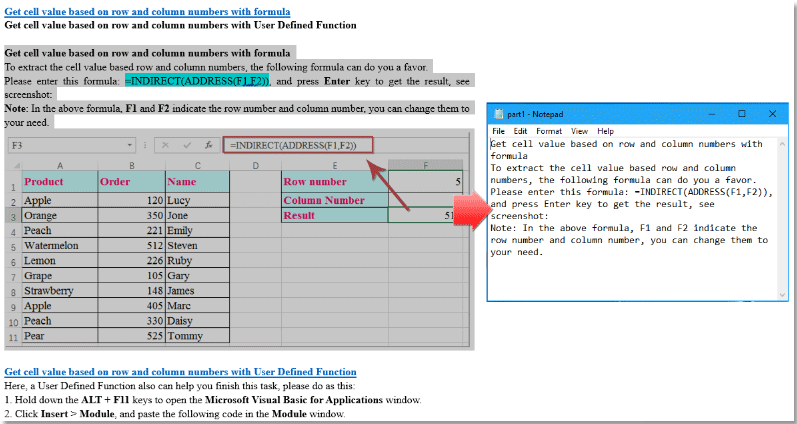Easily export selected ranges/pages to a new file in Word