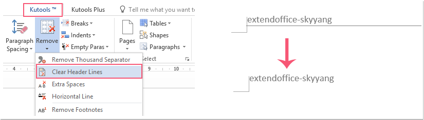 Quickly Insert File Information File Name File Path Into Word Header