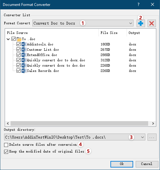 Quickly convert all docx (.docx) from a folder to doc (.doc) or PDFs in ...