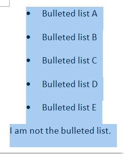 Quickly Convert numbering, bullets or multilevel list to normal text in word