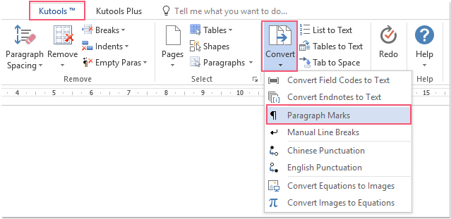 Quickly replace or convert soft returns to hard returns in Word