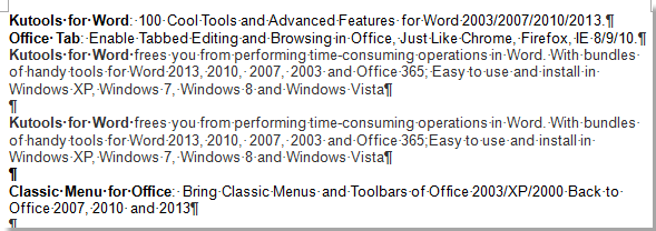 Quickly replace or convert soft returns to hard returns in Word