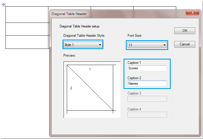 Quickly Format Diagonal Headings And Write Diagonal Text In Tables In Word