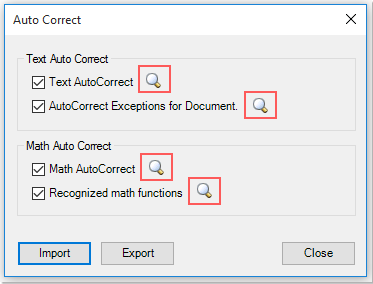 Quickly import or export and customize Autocorrect entries in word