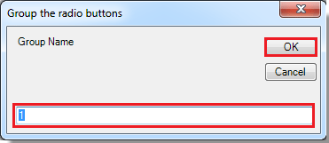 Easily group radio buttons in Microsoft Word document