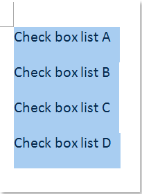 Quickly insert check box, checkbox list or active checkbox (activeX control) in Word
