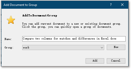 Quickly manage and open multiple documents with a group in Word