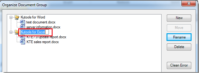 Organize Document Group - Managing documents by using groups in Word