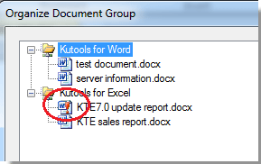 Organize Document Group - Managing documents by using groups in Word