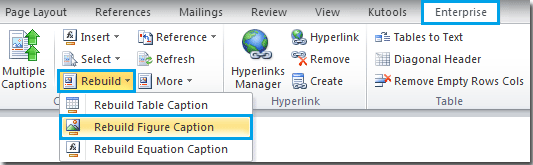 Easily convert text to caption for all figures in Word