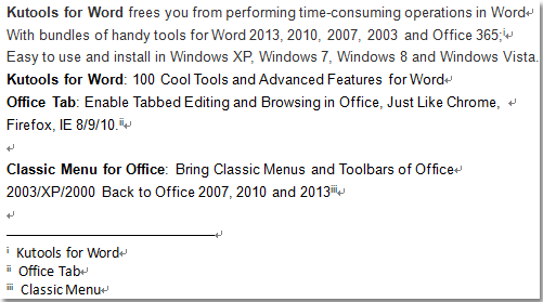 Quickly remove or delete all endnotes from document in Word