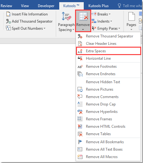Quickly Remove Or Delete Extra Spaces Between Words In Microsoft Word