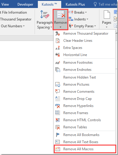 Quickly Remove All Macros From A Document In Word