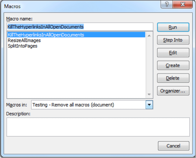 Quickly Remove All Macros From A Document In Word