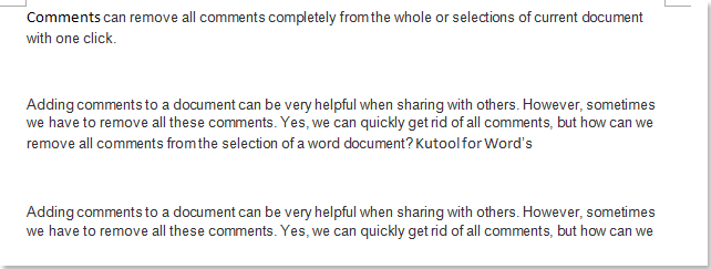 Quickly remove all pictures from document in Word