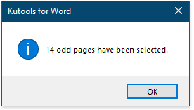 Quickly select current page or select any pages in Word