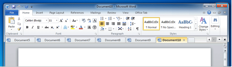 Office Tab: How to close all documents at once?