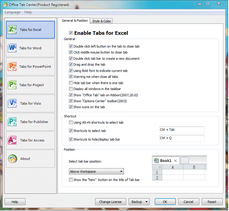 Office Tab: How can I configure settings of Office Tab?