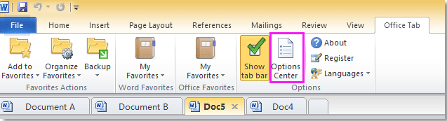 Office Tab: How can I configure settings of Office Tab?