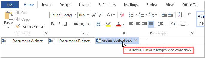 More Tabbed Windows in Office: Boost Productivity | ExtendOffice